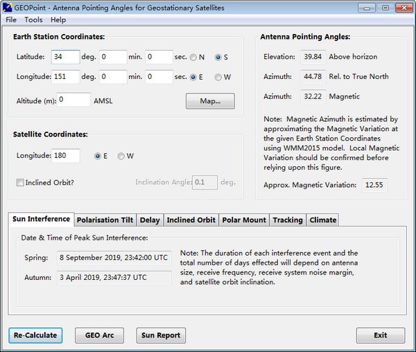 GEOPoint下载-GEOPoint中文版下载[卫星天线指向计算]-pc下载网