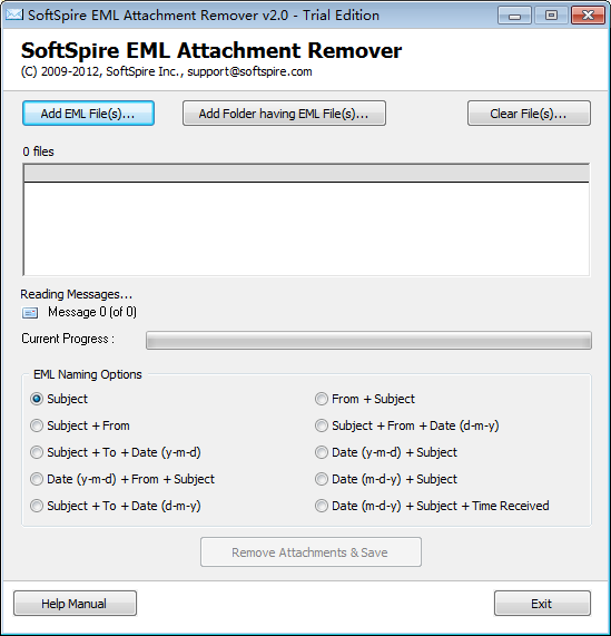 保存和删除文件工具下载-SoftSpire EML Attachment Remover最新版下载-PC下载网